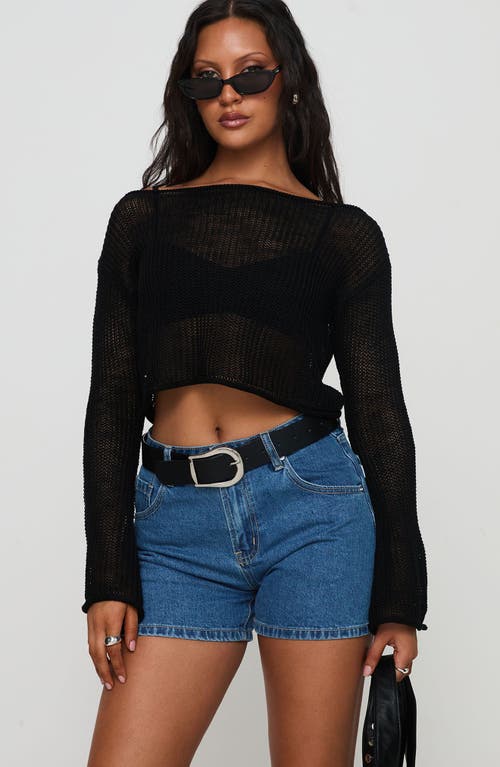 PRINCESS POLLY Saldana Denim Shorts